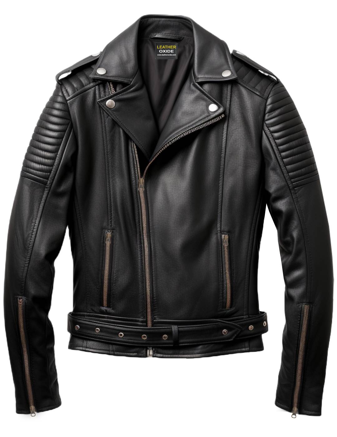 Shop Men Real Leather Biker Jacket - Genuine Leather Jackets