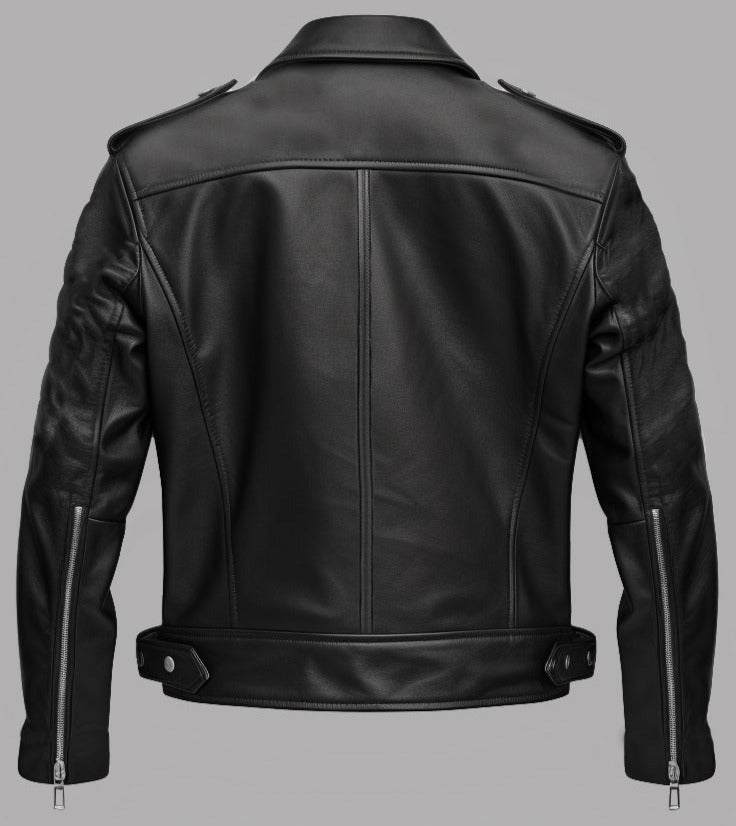 Best Men Boulevard Black Biker Leather Jacket